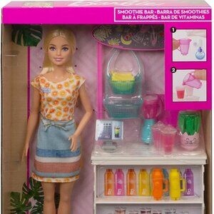 Mattel | Toys | Barbie Smoothie Bar Playset Blonde Fashion Doll Grn75 ...